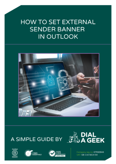 How to set up External Sender Banner in Outlook - Dial A Geek