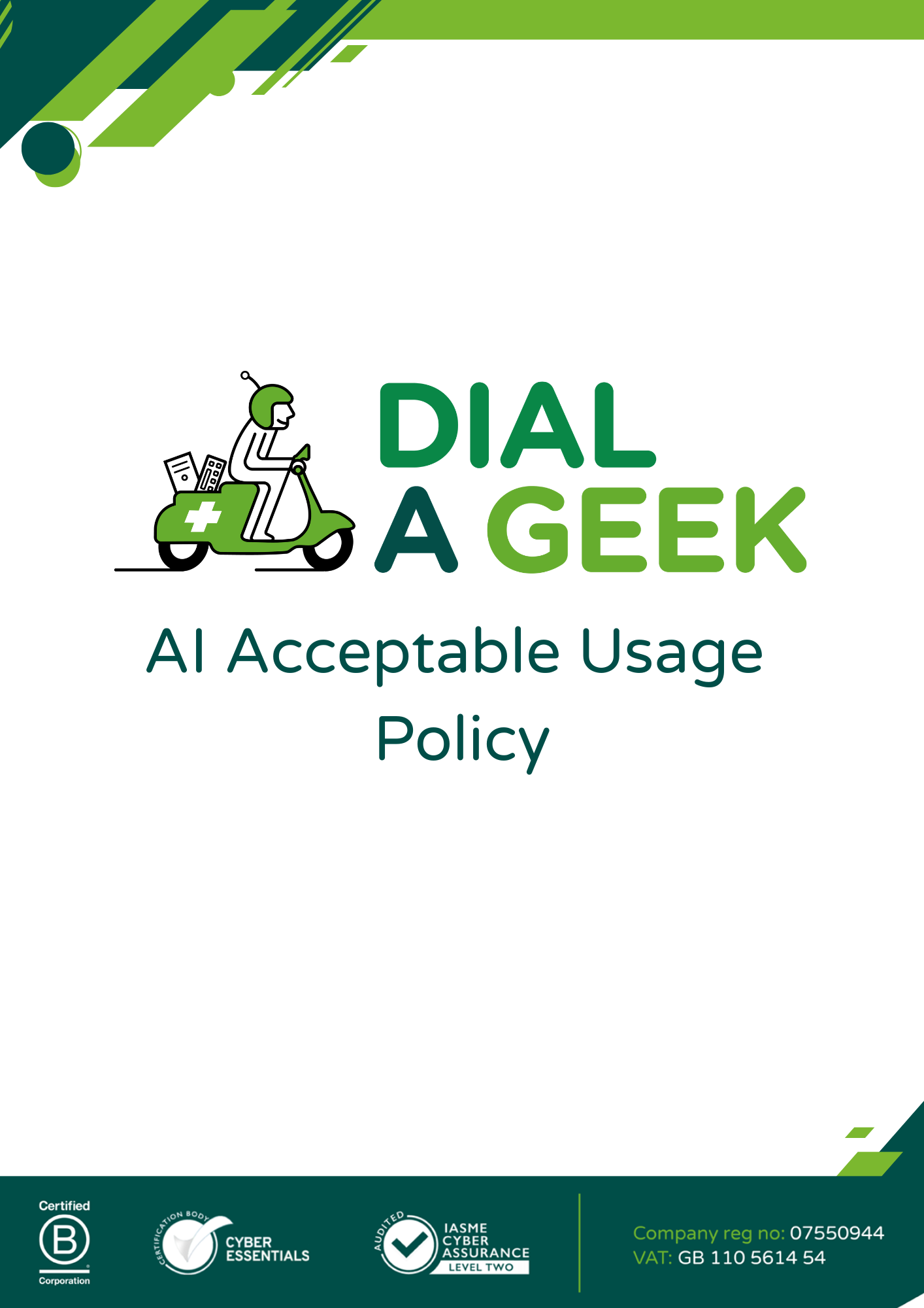 Free AI Acceptable Usage Policy | AI Guidelines – Dial A Geek