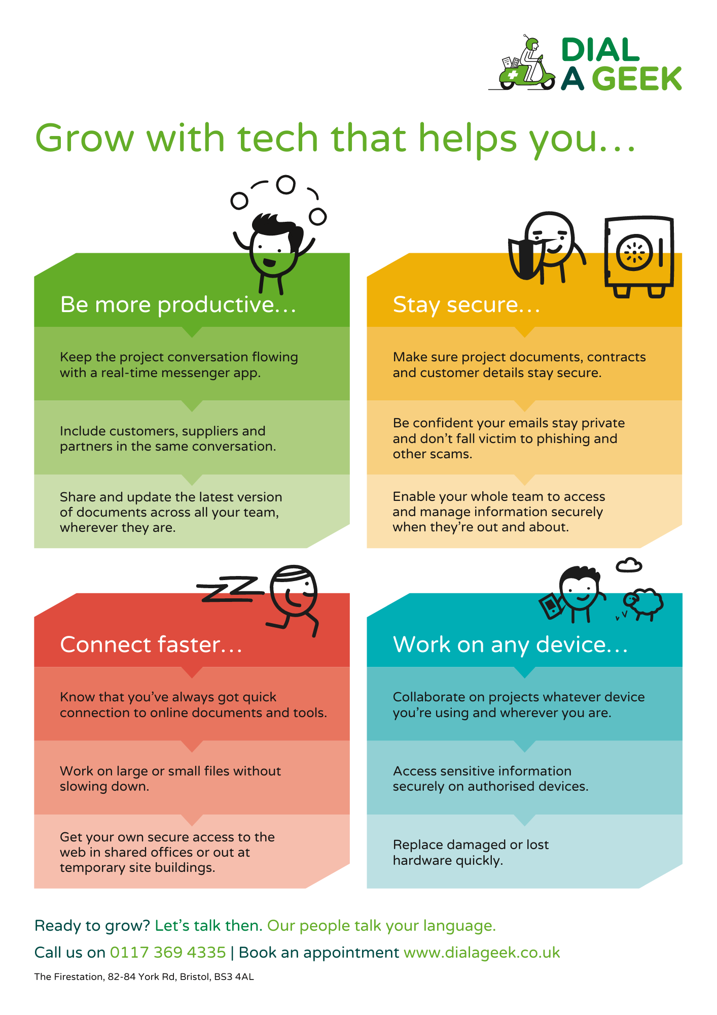 Tech for Business infographic - Dial A Geek