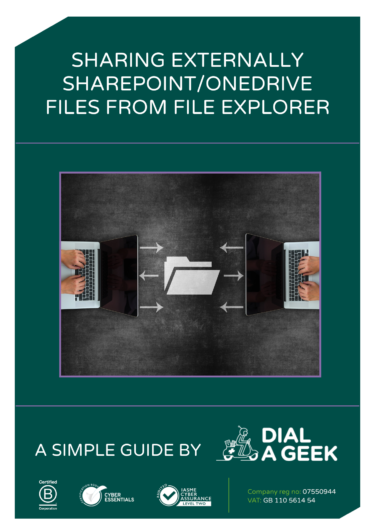 How to share files externally directly from File Explorer - Dial A Geek